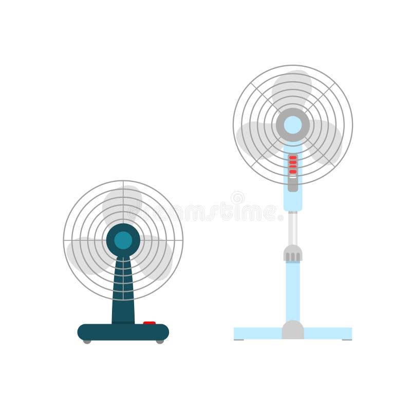 Ventilation Devices Vector Illustration. Stock Vector - Illustration of ...