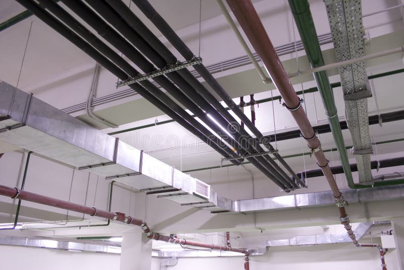 Ventilation Engineering Services Stock Image - Image of construction ...