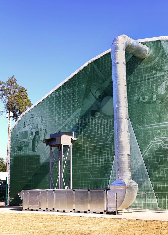 Ventilation Equipment of the Exhibition Hall Stock Image - Image of ...
