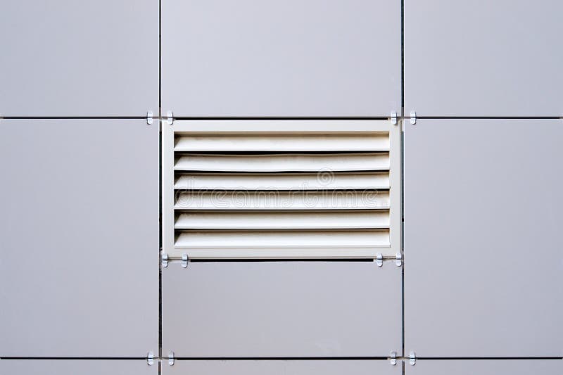 Ventilation Grate on the Wall of a Modern Building Stock Image - Image ...