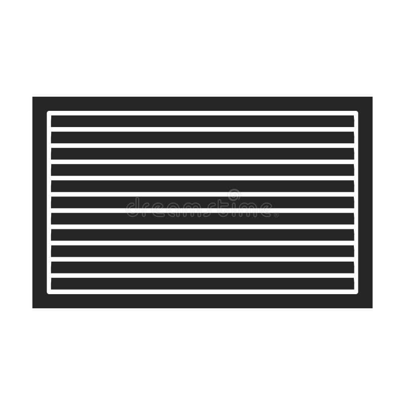 Ventilation Grate Vector Icon.Black,simple Vector Icon Isolated on ...