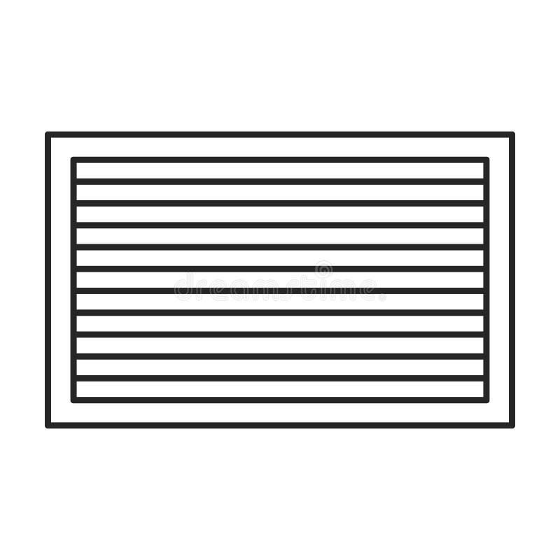 Air Vent Vector Outline,line Set Icon.Vector Illustration Ventilation ...