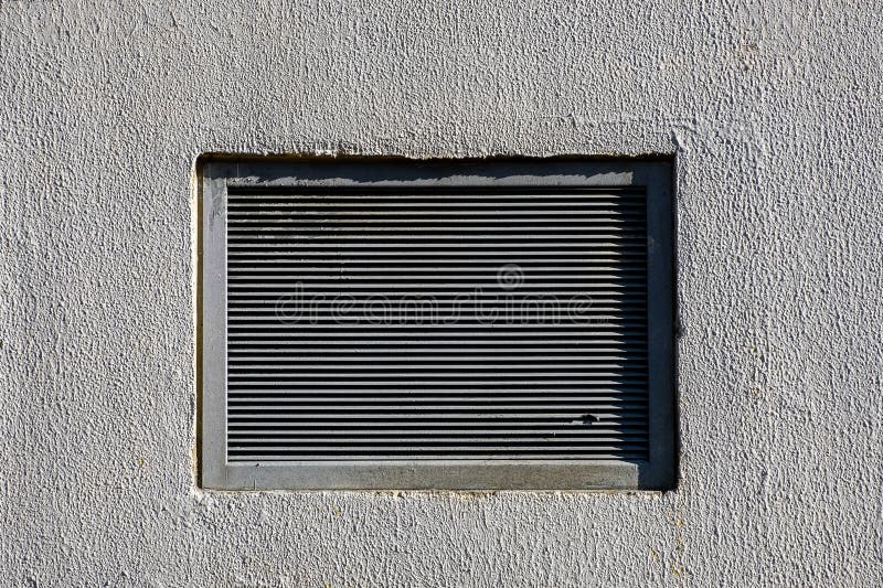 Ventilation Grill in Concrete Wall Stock Photo - Image of painted, line ...