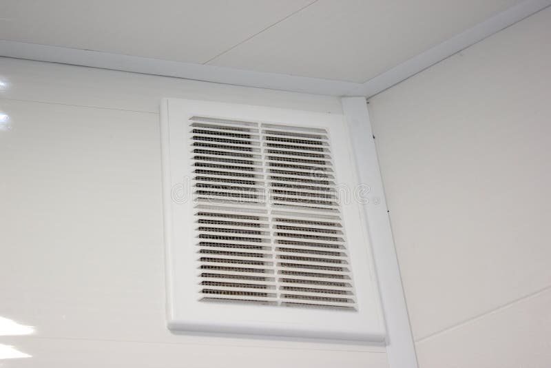 Ventilation Grille Along the House. Basement Windows are Below Ground ...