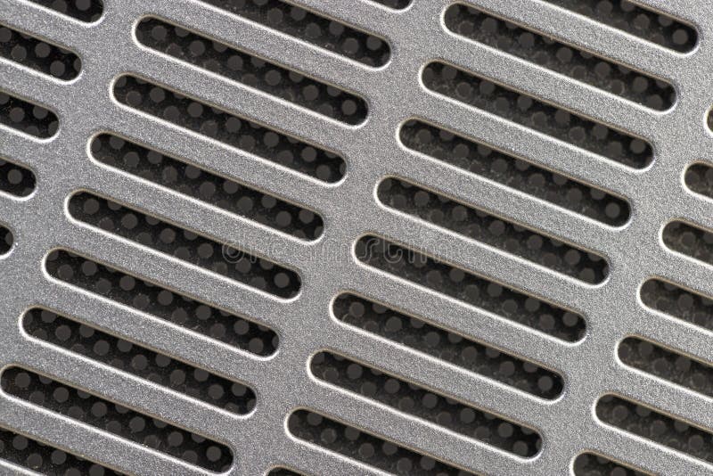 Ventilation Grille Made of Plastic Painted with Silver Paint Stock ...