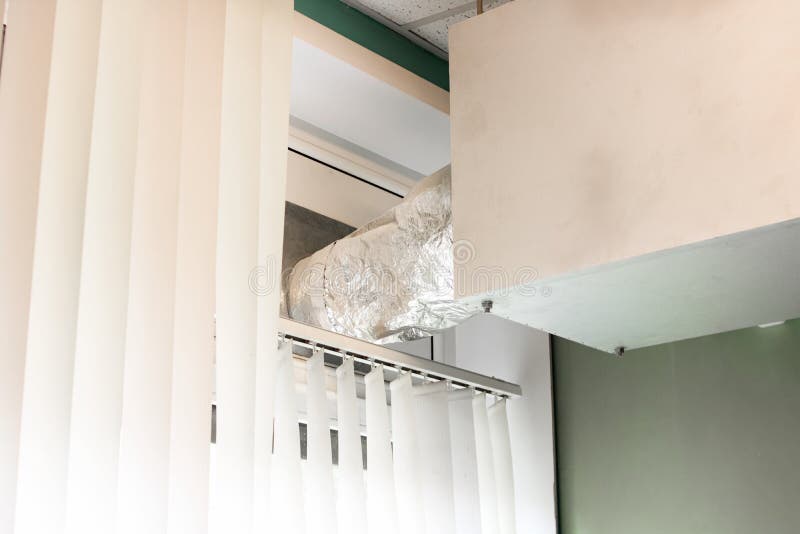 Ventilation Pipe is Brought Out To Window Stock Photo - Image of ...