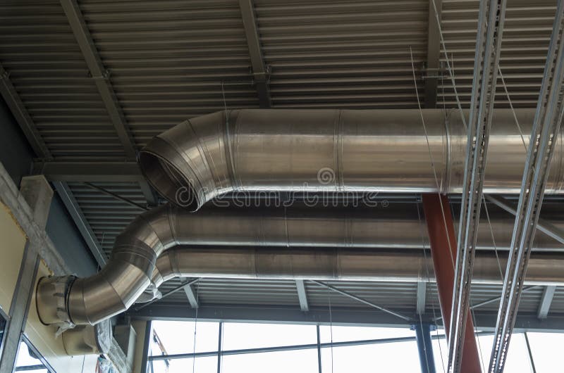 Ventilation Pipe in an Building Stock Photo - Image of installation ...