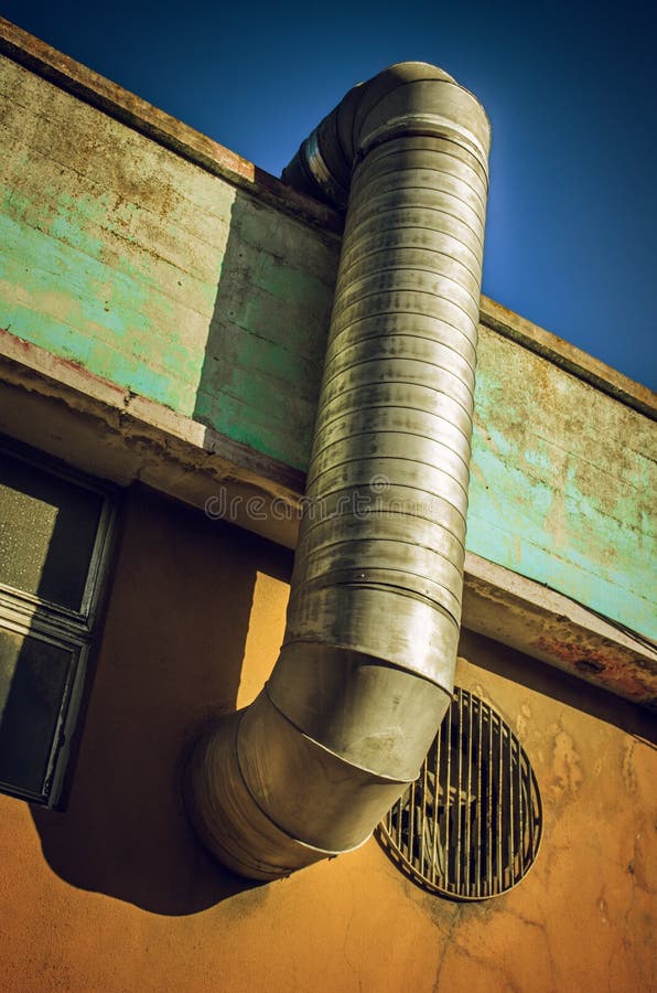 Ventilation stock photo. Image of curve, conditioner, metallic - 1343378