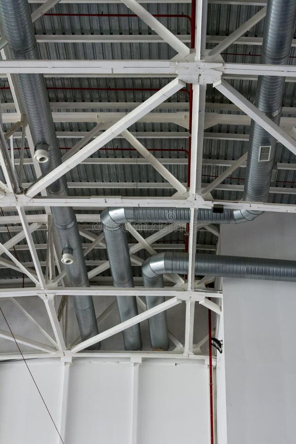 Ventilation of the Pipe System Stock Image - Image of indoors, aeration ...