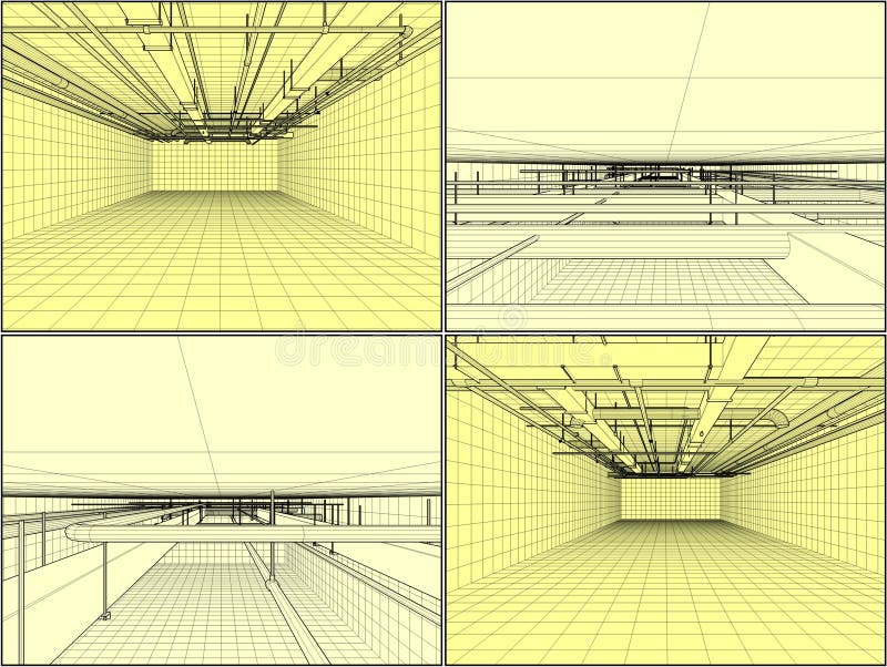Ventilation System on the Ceiling Vector Stock Vector - Illustration of ...
