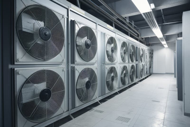 Ventilation System for Data Center, with Numerous Fans and Filters ...