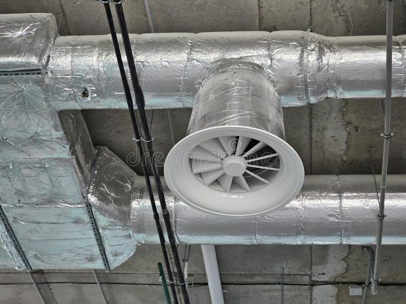 Ventilation System Featuring Ductwork and Air Conditioning Outlet in ...