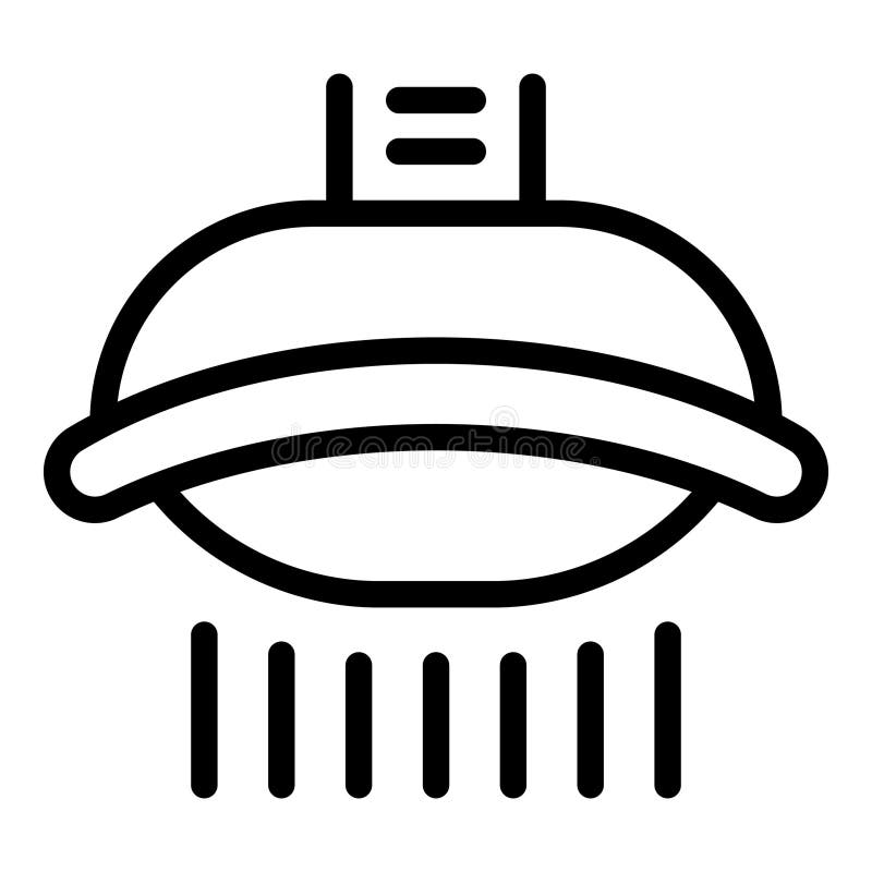 Ventilation System Icon Outline Vector. Kitchen Purifier Appliance ...