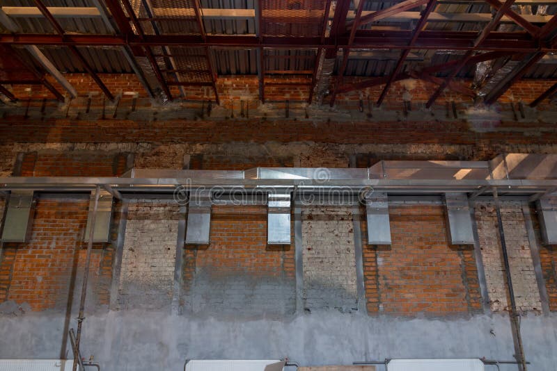 New Ventilation Shaft in a House Under Construction. Ventilation ...