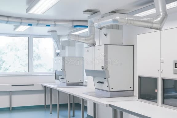Ventilation System in Laboratory, with Controlled Air Flow and Hepa ...