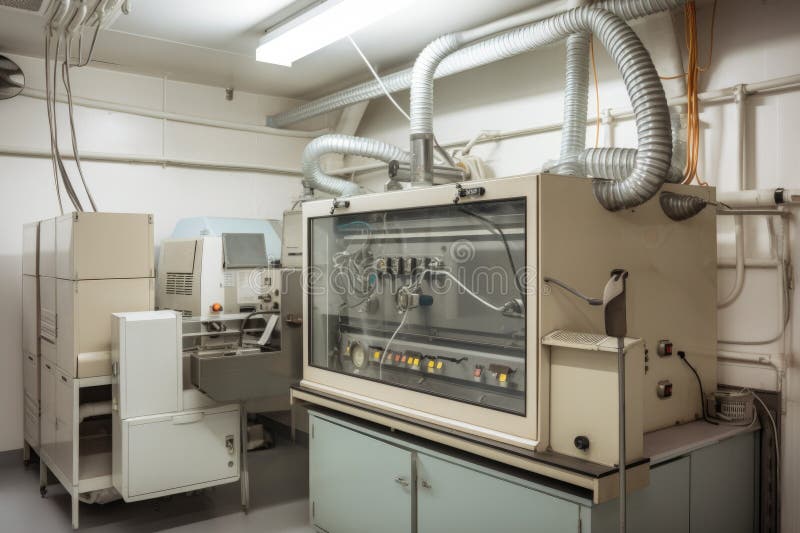 Ventilation System in Laboratory, with Sophisticated Instruments and ...