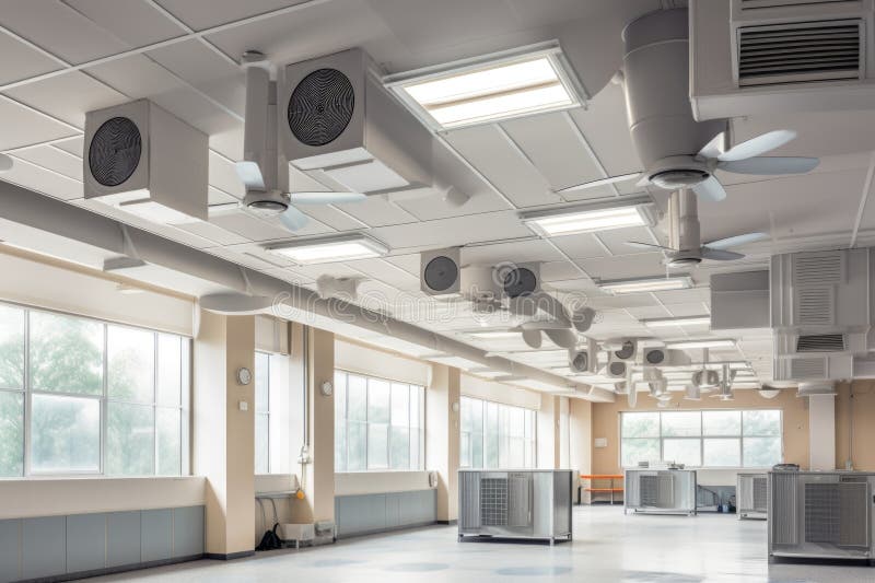 Ventilation System with Multiple Fans and Filters, Providing Clean and ...