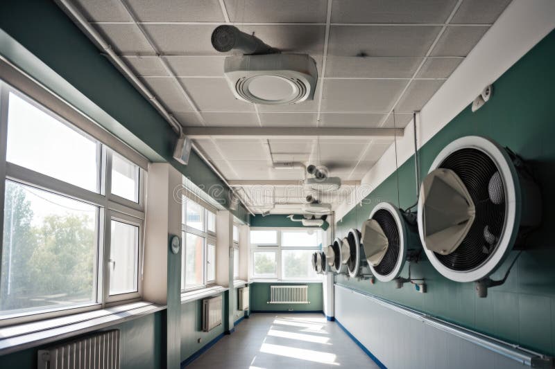 Ventilation System with Multiple Fans and Filters, Providing Clean and ...