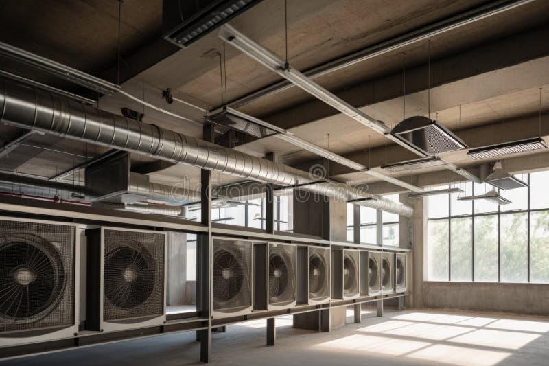 Ventilation System with Multiple Vents and Fans, Spreading Fresh Air ...