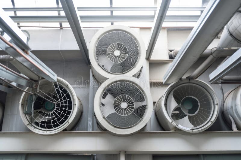 Hvac Ducts and Vents in a Newly Constructed Building Stock Image ...
