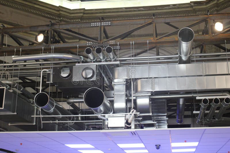 Ventilation Technology for Interior Fittings Stock Image - Image of ...