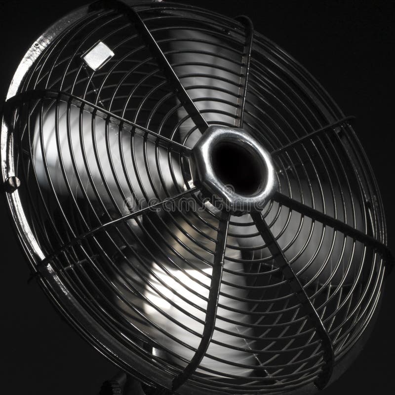Electric Cooler Fan Blowing Fresh Air Stock Photo - Image of stream ...