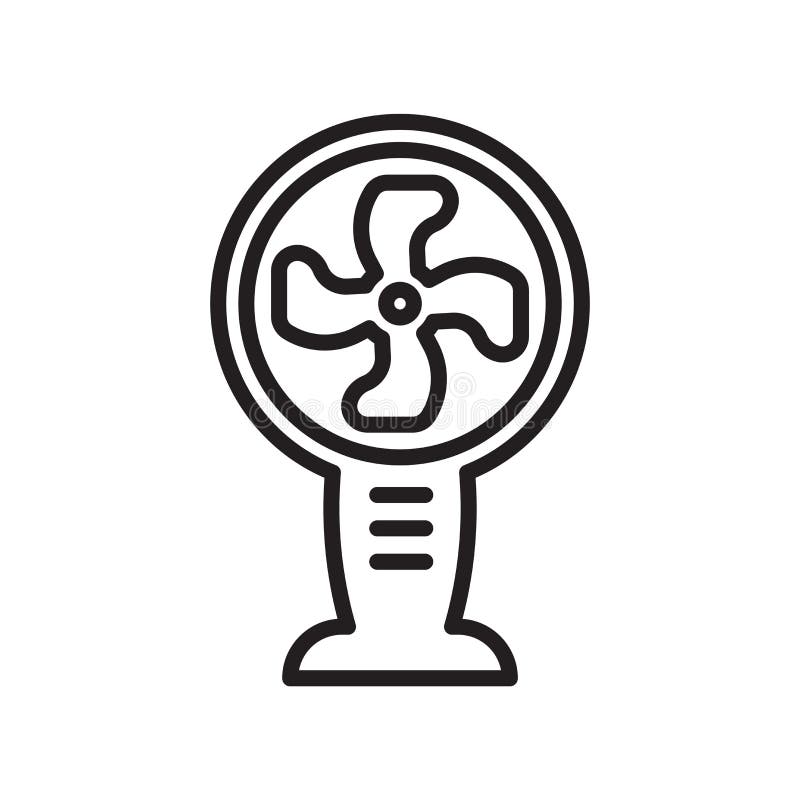 Ventilator Icon Vector Sign and Symbol Isolated on White Background ...