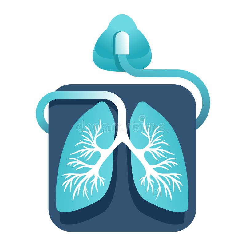 Ventilator for Mechanical Ventilation of Lungs Stock Vector ...