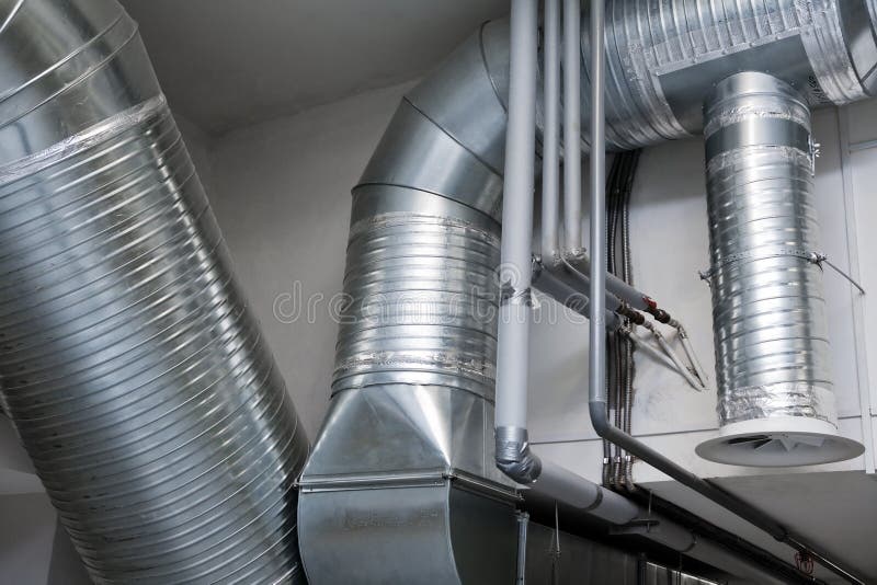 System av ventilationsrör fotografering för bildbyråer. Bild av ...