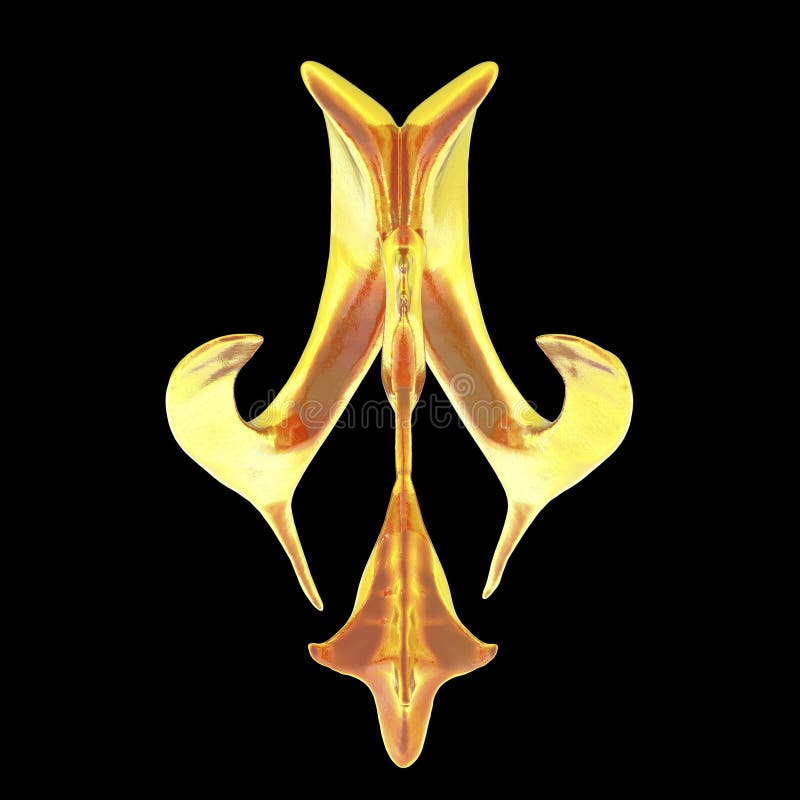 Ventricular System of Brain, 3D Illustration Stock Illustration ...