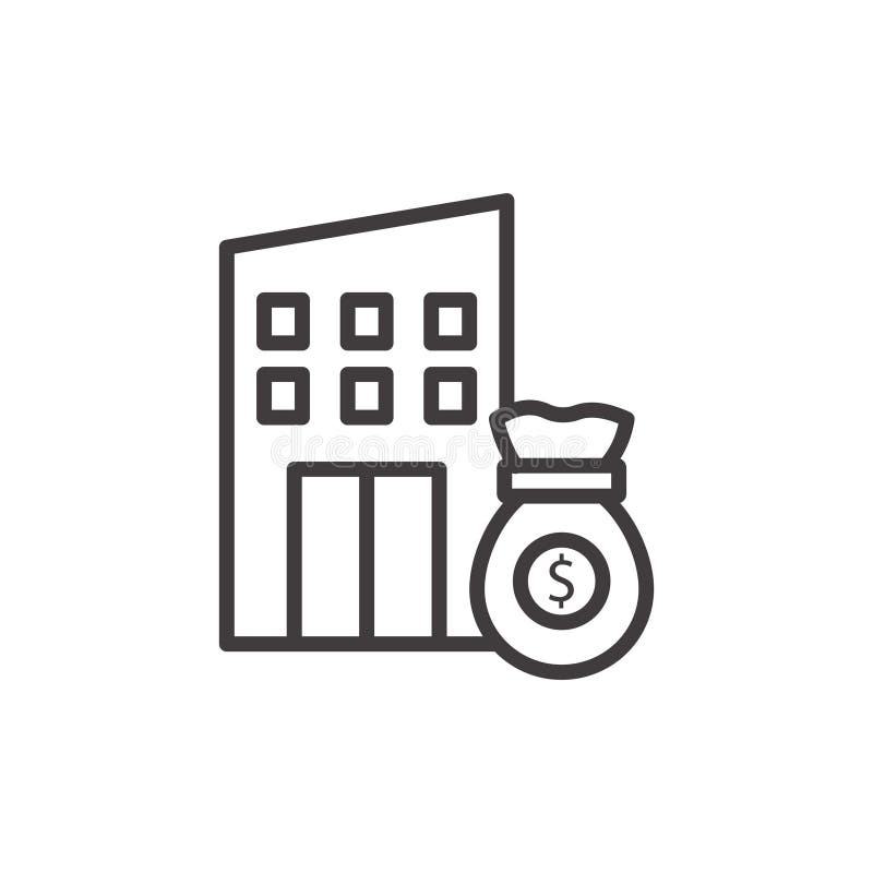 VENTURE CAPITAL Stroke Icon in Black Stock Vector - Illustration of ...