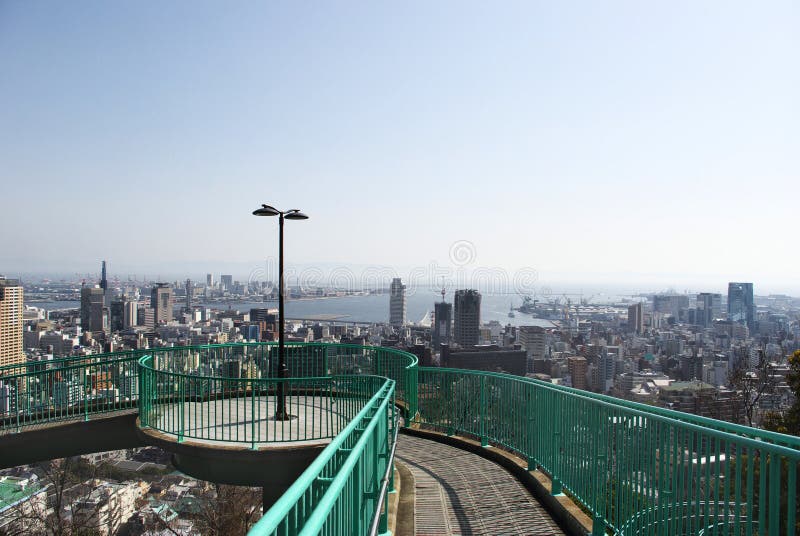 Venus Bridge and the Kobe Town S View Stock Photo - Image of lamp ...