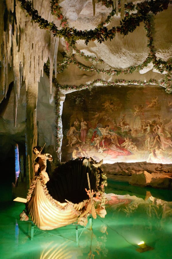 The Venus Grotto in the Linderhof Palace in Germany Stock Image - Image ...
