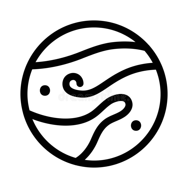 Space Icon Set on White Background. Contains Icons Such As Milky Way ...