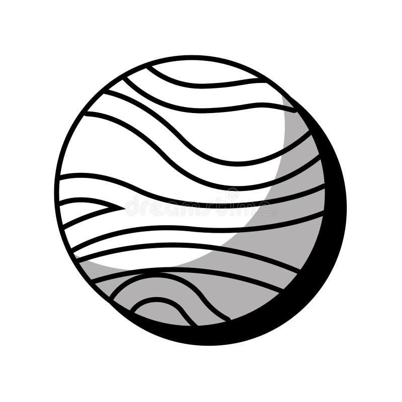 Venus planet isolated icon stock illustration. Illustration of venus ...