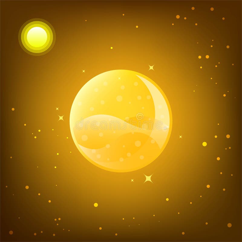 Venus, Planet in Solar System Stock Vector - Illustration of venus ...
