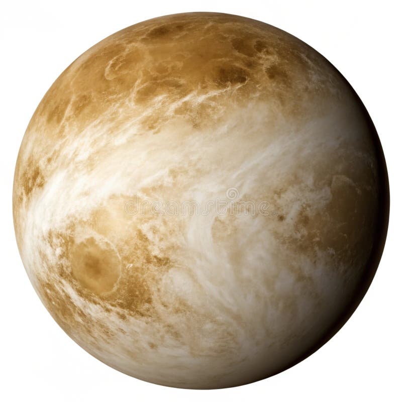 Venus Planet View Showcasing Thick Atmosphere Stock Illustration ...