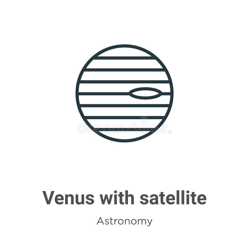 Venus planet line icon stock vector. Illustration of striped - 146155846