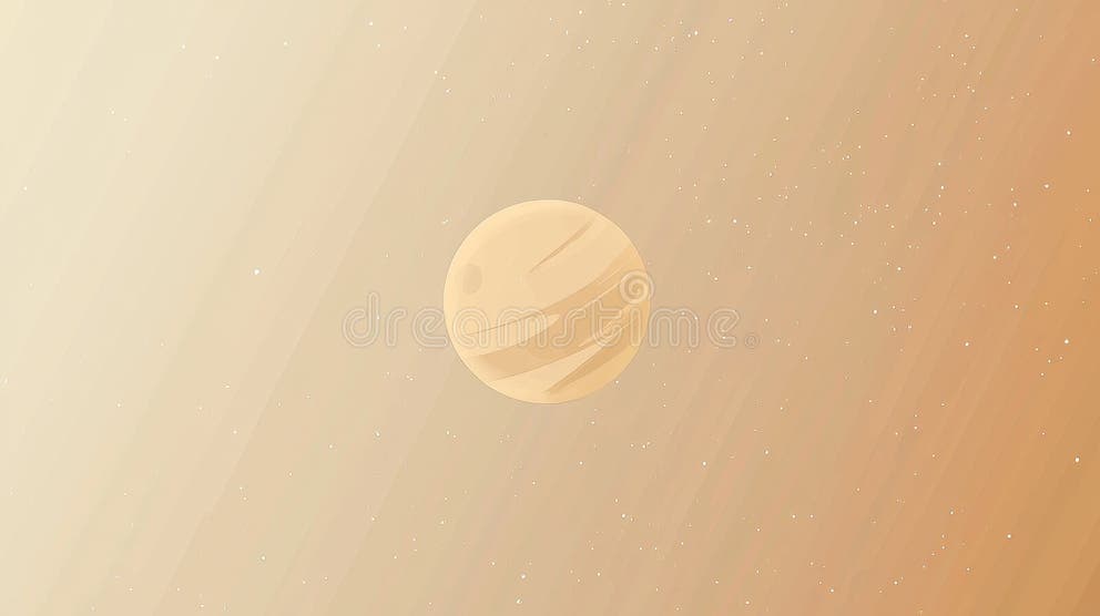 Venus, Second Planet from the Sun, Rotating in the Vast Universe with a ...