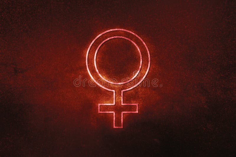Venus Sign, Planet Venus Symbol Stock Photo - Image of female, earth ...
