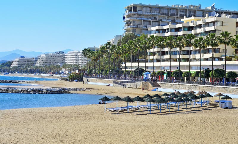 Venus-Strand in Marbella, Spanien Redaktionelles Stockfoto - Bild von ...