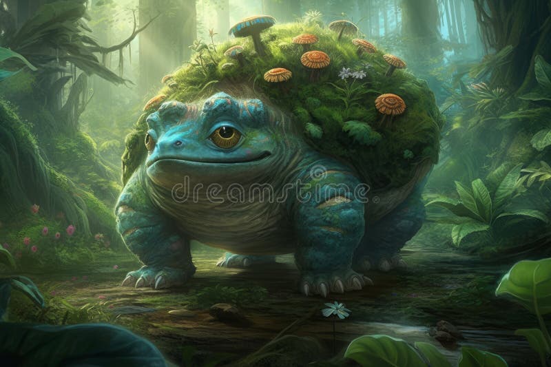 Venusaur Cute Monster Science-fiction Concept Art Generative AI Stock ...
