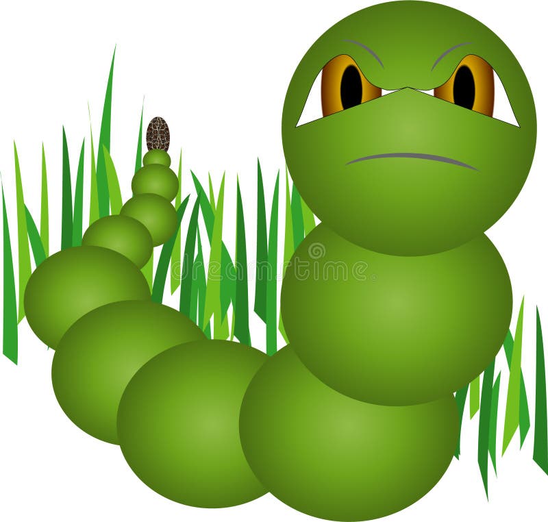 Ver de terre vert illustration de vecteur. Illustration du rendu - 10771128