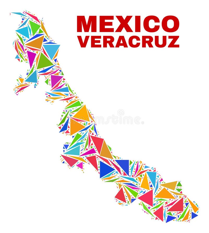 Veracruz State Location on Map of Mexico Stock Vector - Illustration of ...