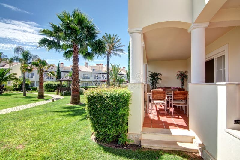 Veranda and Garden Terraces. Stock Image - Image of design ...
