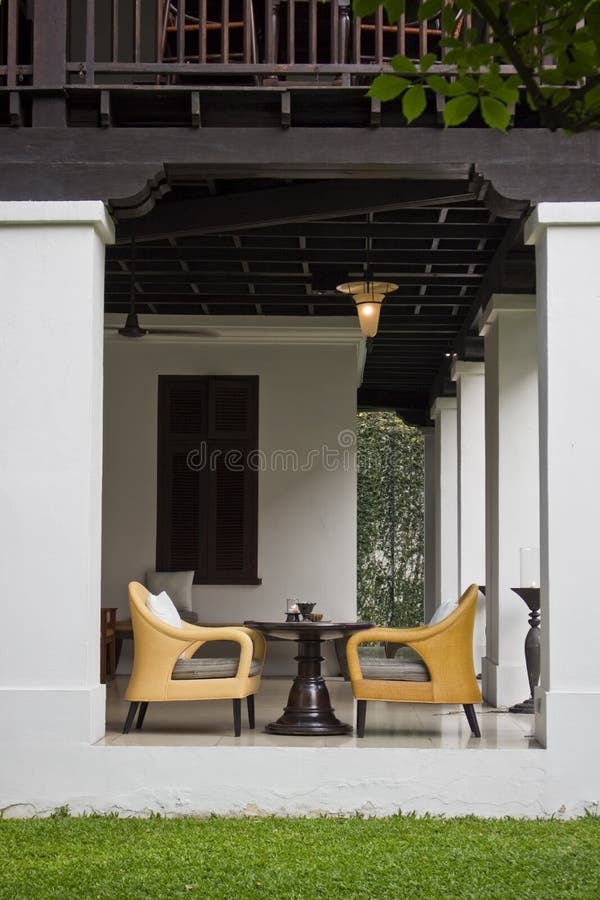Veranda for Two stock image. Image of brown, elegant - 103743913