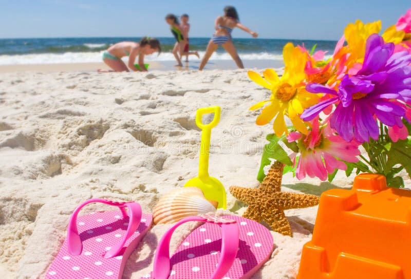 Verano en la playa foto de archivo. Imagen de vacaciones - 14000646