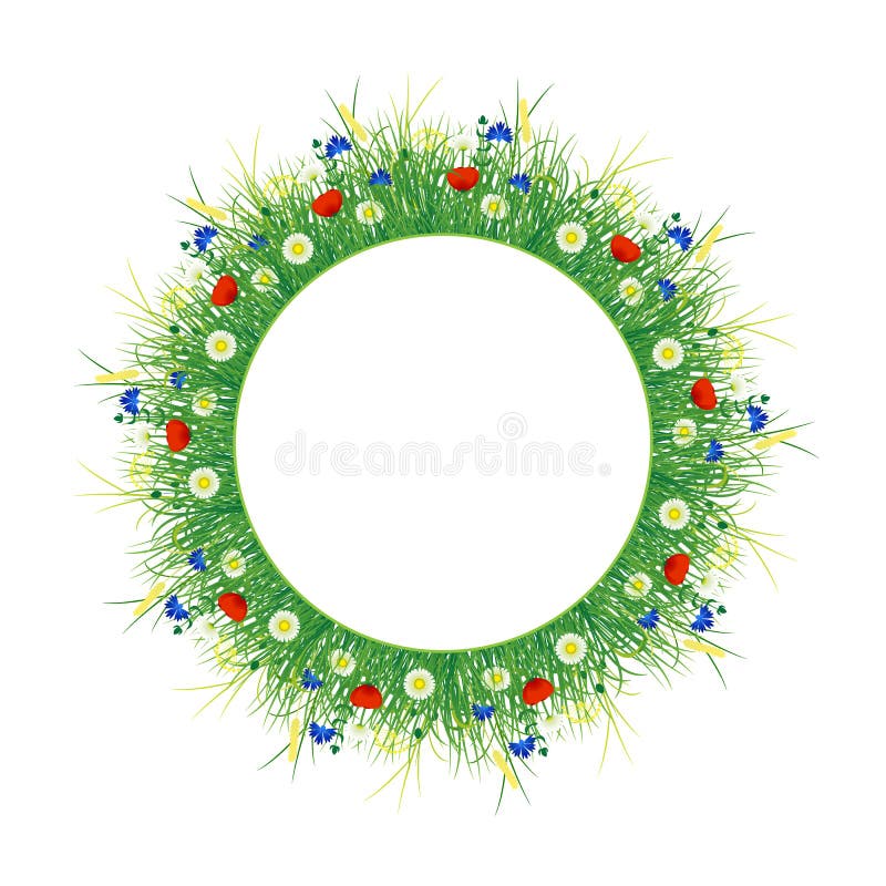 Verano Letrero Redondo En El Fondo Blanco Stock de ilustración ...