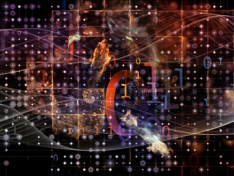 Verarbeitung Von Digital-Gitter Stock Abbildung - Illustration von ...