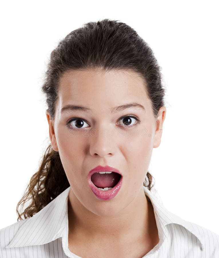 Verbaasd stock afbeelding. Image of schoonheid, wijfje - 36208597